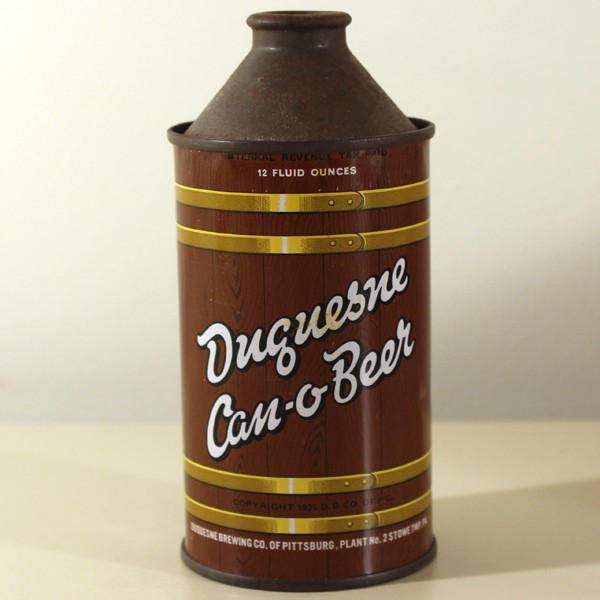 Duquesne Can-o-Beer 159-28 at Breweriana.com