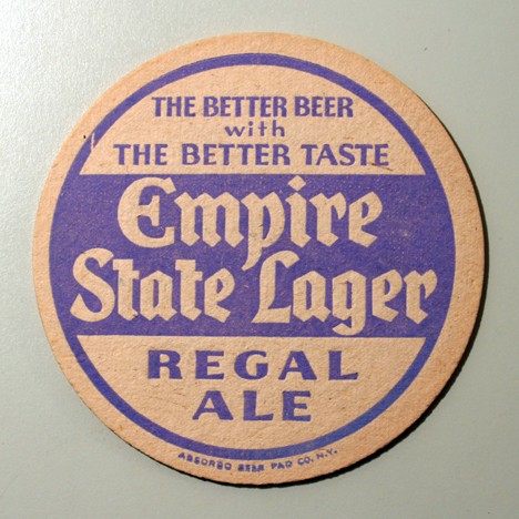 Empire State Lager - Regal Ale at Breweriana.com