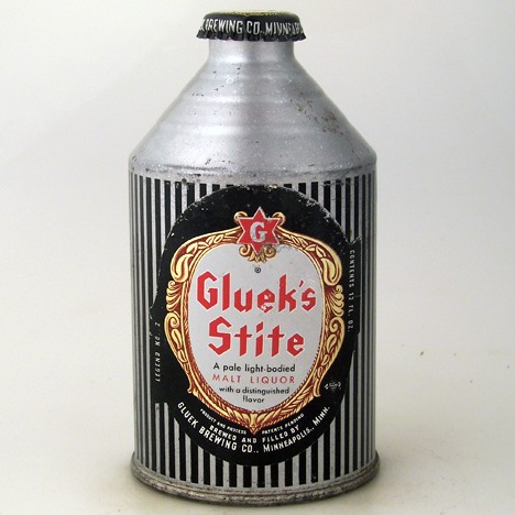 Gluek's Stite Malt Liquor Paper Label 194-28 at Breweriana.com