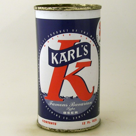 Karl's Famous Bavarian Type Beer 087-02 at Breweriana.com