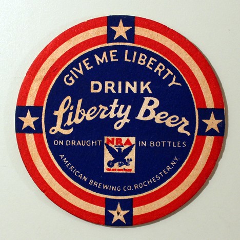 Liberty Beer - "Give Me Liberty" at Breweriana.com