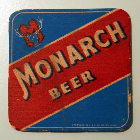 Monarch Beer - Blue/Red at Breweriana.com