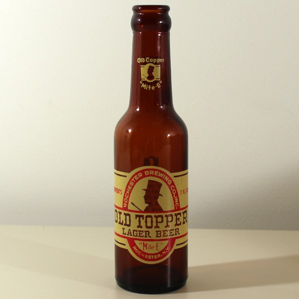 Old Topper Lager Beer "Mite-E" ACL at Breweriana.com