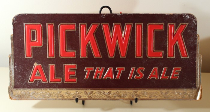 Pickwick Ale Faux Lighted Sign at Breweriana.com