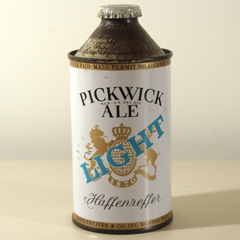 Pickwick Light Ale 179-07 at Breweriana.com