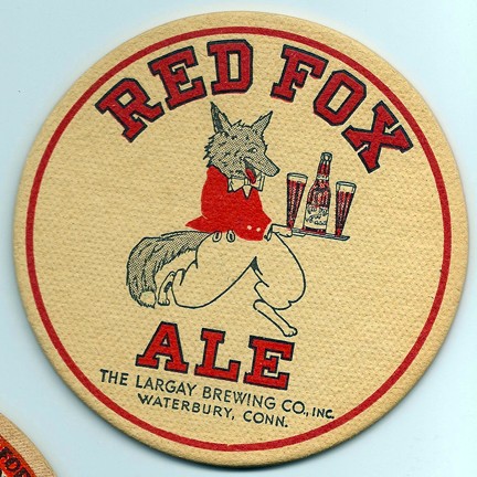 Red Fox Ale - Waiter With Tray at Breweriana.com