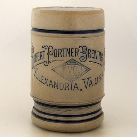 Robert Portner Brewing Co. Tivoli Ceramic Mug at Breweriana.com