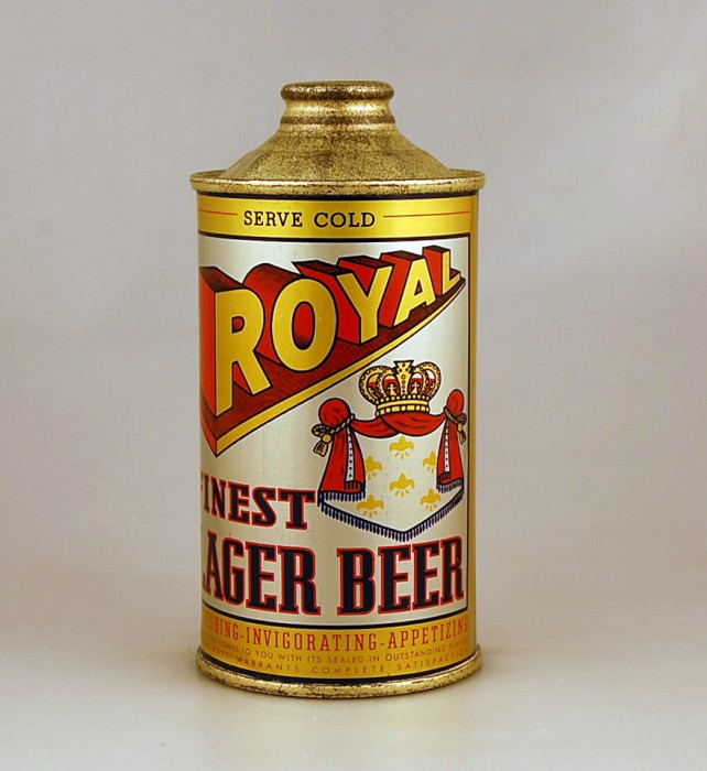 Royal Finest Lager Beer 182-10 at Breweriana.com
