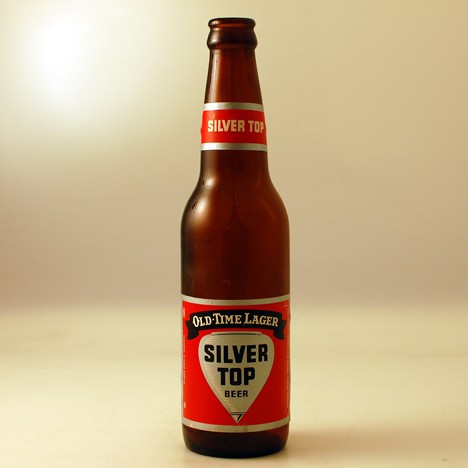 Silver Top Old-Time Lager Bottle at Breweriana.com