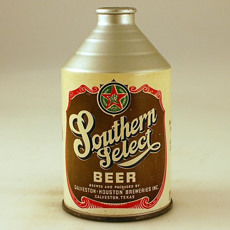 Southern Select Beer 199-01 at Breweriana.com