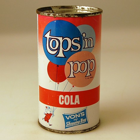 Tops 'n Pop Cola at Breweriana.com