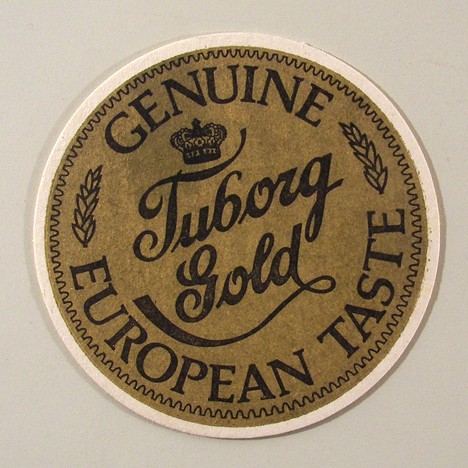 Tuborg Gold - Genuine European Taste at Breweriana.com