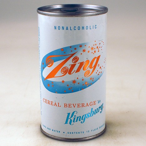 ZIng Non Alcoholic Cereal Beverage 147-16 at Breweriana.com