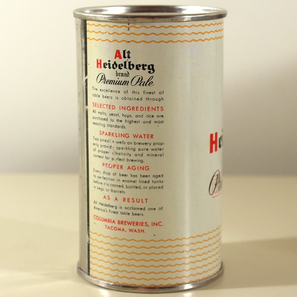 Alt Heidelberg Brand Premium Pale Export Beer 030 at Breweriana.com