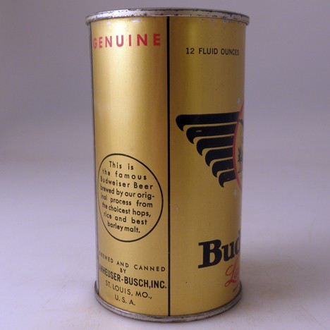 Budweiser Lager Beer 155 at Breweriana.com