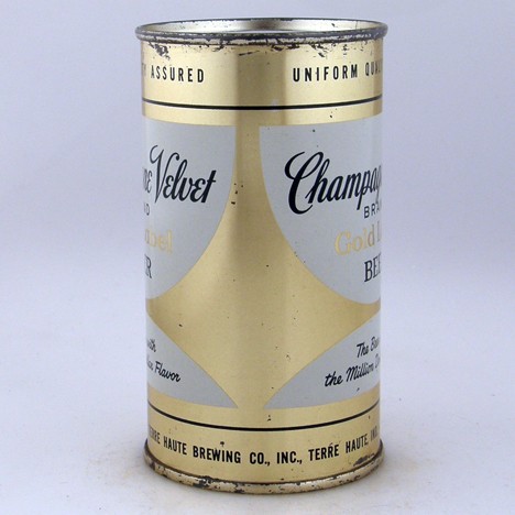 Champagne Velvet 2 Sided 048-38 at Breweriana.com