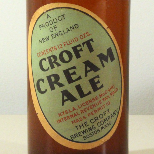 Croft Cream Ale at Breweriana.com