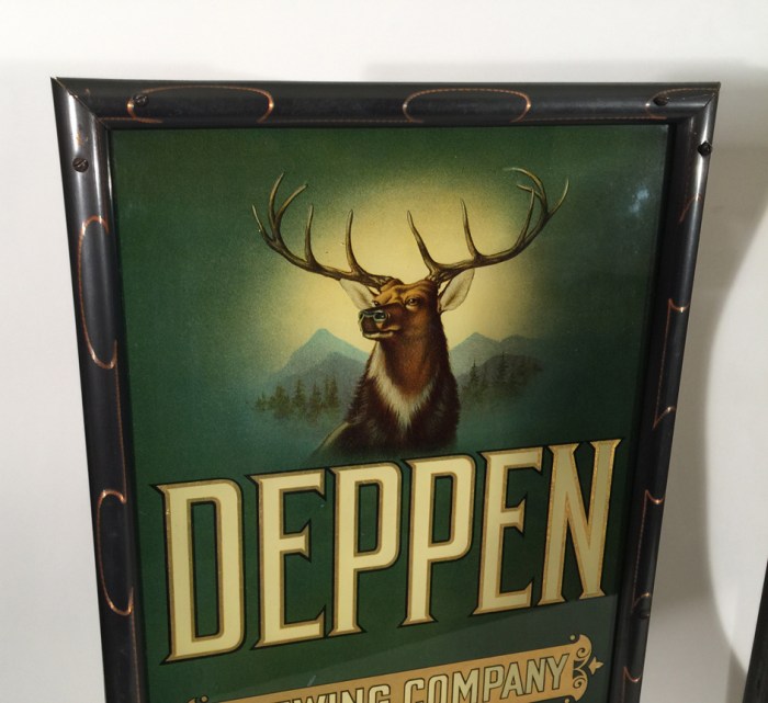 Deppen Pre-Prohibition Corner Signs at Breweriana.com