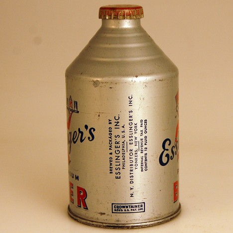 Esslinger's Premium Beer 193-20 at Breweriana.com