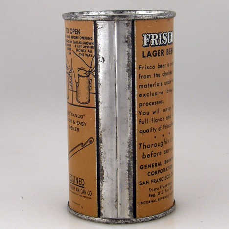 Frisco Lager Beer 306 at Breweriana.com