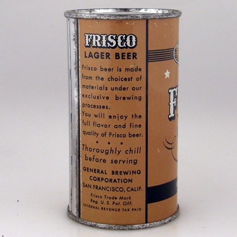 Frisco Lager Beer 306 at Breweriana.com