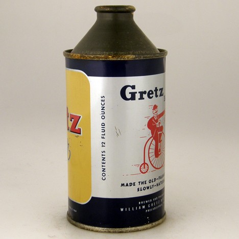 Gretz Beer Yellow 167-31 at Breweriana.com