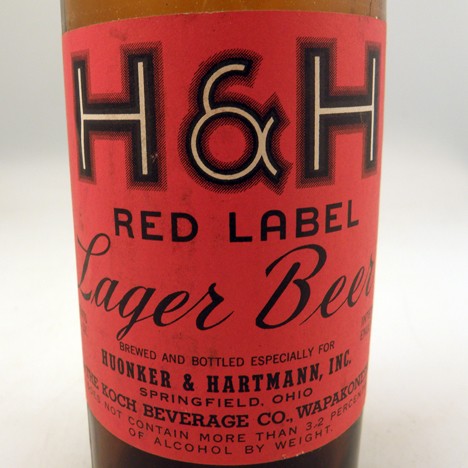H&H Red Label Lager at Breweriana.com