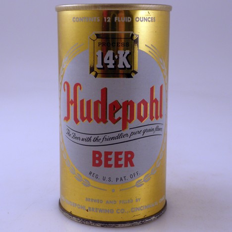 Hudepohl Beer Zip 077-34 at Breweriana.com