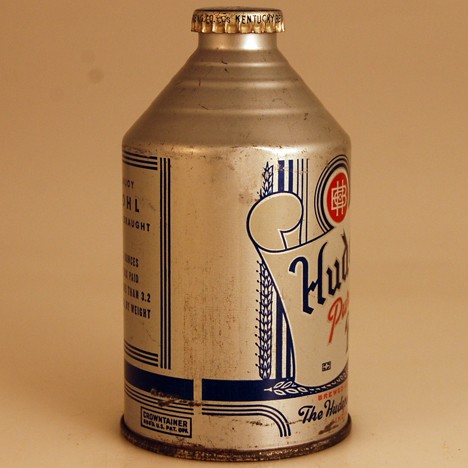 Hudepohl Pure Lager Blue 195-25 at Breweriana.com