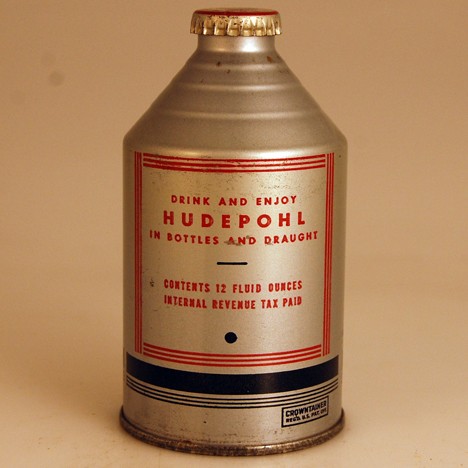 Hudepohl Pure Lager Red 195-24 at Breweriana.com