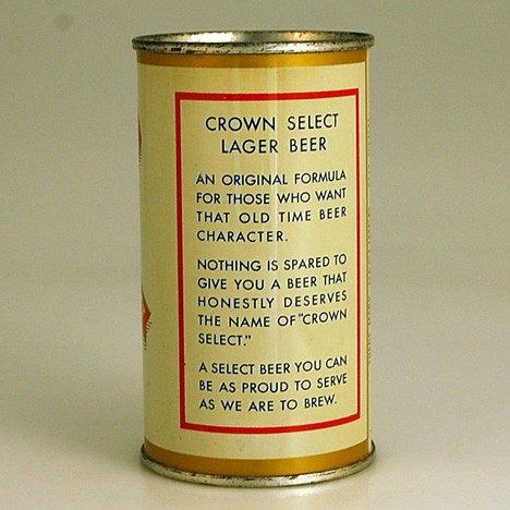 IBC Crown Select Beer 084-37 at Breweriana.com