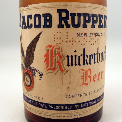 Jacob Ruppert Knickerbocker at Breweriana.com