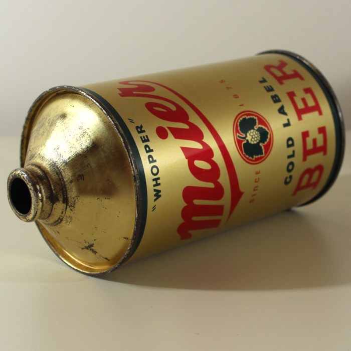 Maier Gold Label Beer "Whopper" 214-14 at Breweriana.com
