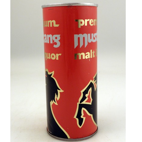 Mustang Premium Malt Liquor Red 157-09 at Breweriana.com