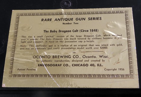 Oconto Dragoon Colt at Breweriana.com