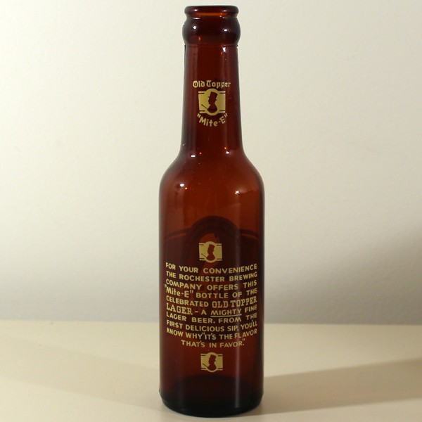 Old Topper Lager Beer "Mite-E" ACL at Breweriana.com