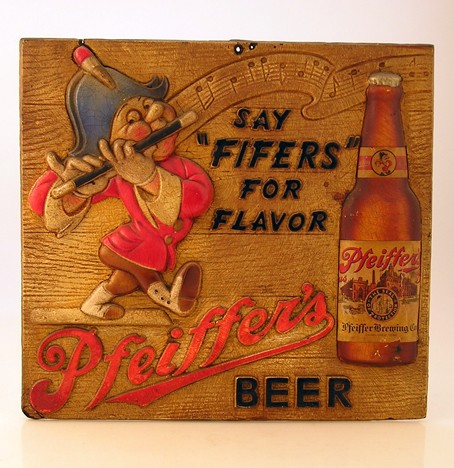 Pfeiffer's Beer Sign at Breweriana.com