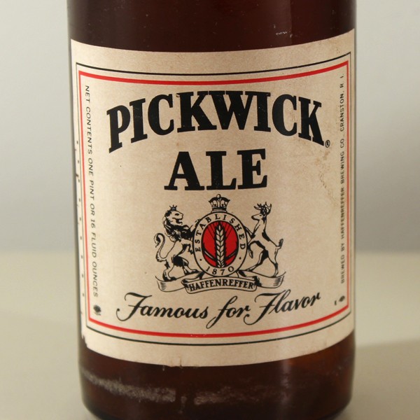 Pickwick Ale Cranston Bottle at Breweriana.com