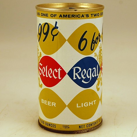 Regal Select 6 For .99 113-38 at Breweriana.com