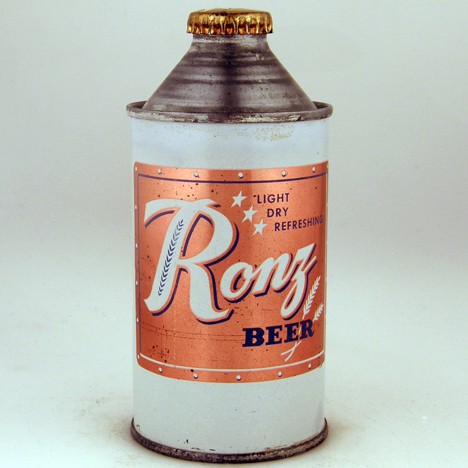 Ronz Beer 182-09 at Breweriana.com