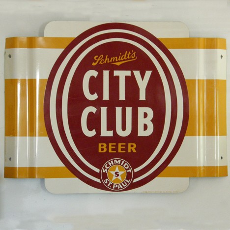 Schmidt's City Club Beer Sign at Breweriana.com