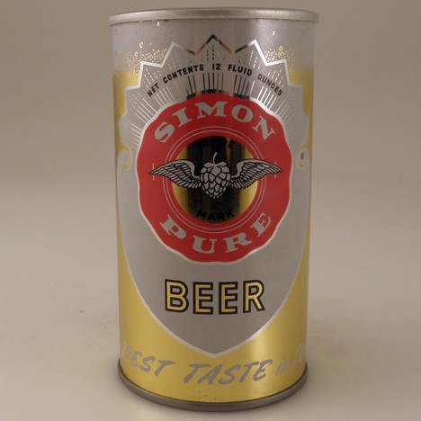 Simon Pure Beer 125-02 at Breweriana.com