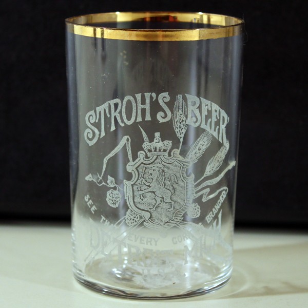 Stroh's Beer "See That Every Cork Is Branded" at Breweriana.com