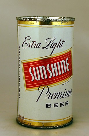 Sunshine Extra Light Beer 137-35 at Breweriana.com