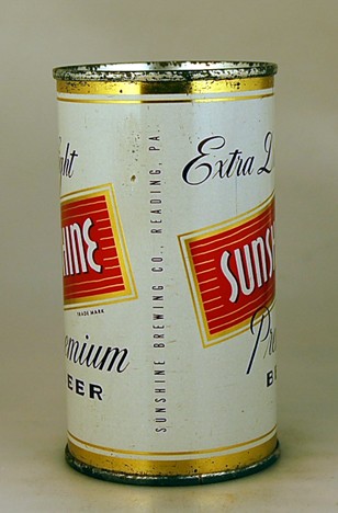 Sunshine Extra Light Beer 137-35 at Breweriana.com