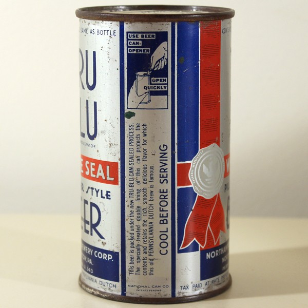 Tru Blu White Seal Pilsener Style Beer 808 at Breweriana.com