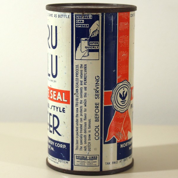 Tru Blu White Seal Pilsener Style Beer 813 at Breweriana.com