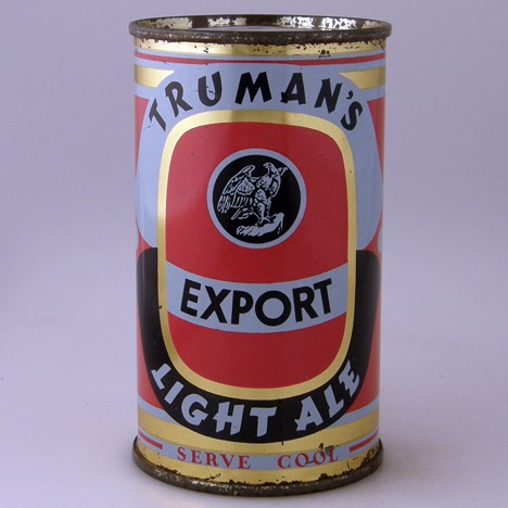 Truman's Export Light Ale at Breweriana.com