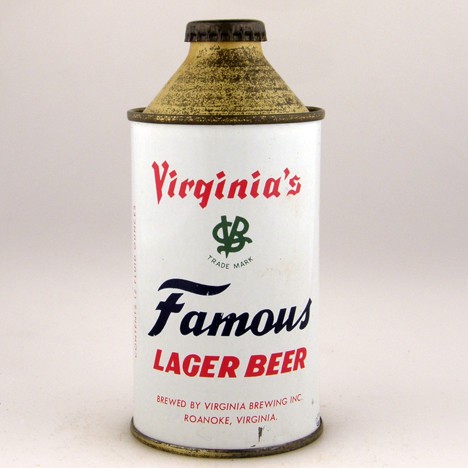 Virginia's Famous 188-18 at Breweriana.com