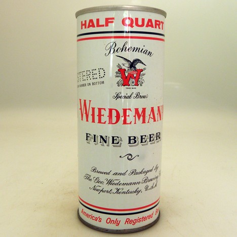 Wiedemann Brewing Fine Beer 169-08 at Breweriana.com